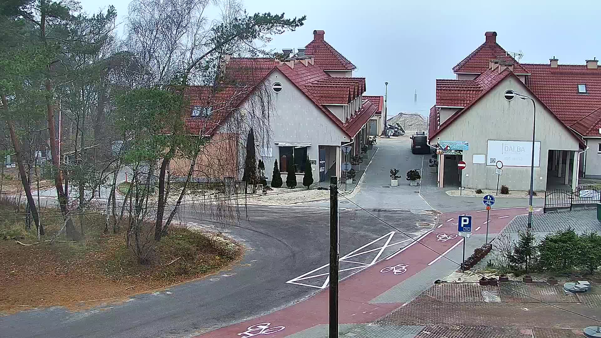 Krynica Morska - widok na parking i plażę NOWOŚĆ