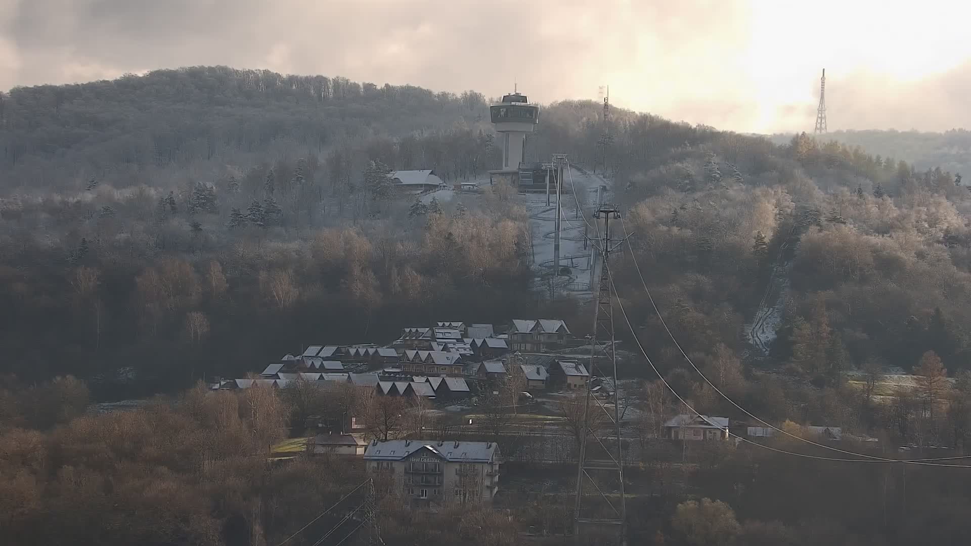 Kamera Solina Grupa PKL - widok z dolnej stacji kolei gondolowej