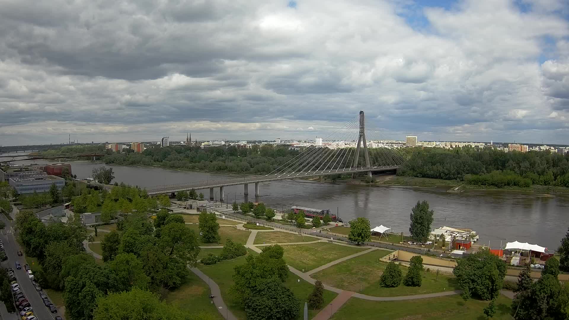 Warszawa - widok na Most Świętokrzyski NOWOŚĆ Warszawa - widok na Most Świętokrzyski NOWOŚĆ